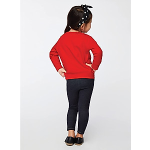 RABBIT SKINS Toddler Fleece Long Sleeve Pullover Sweatshirt, Heather, 2T