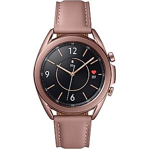 Samsung Galaxy Watch3 Watch 3 (GPS, Bluetooth, LTE) Smart Watch with Advanced Health Monitoring, Fitness Tracking, and Long Lasting Battery (Bronze, 41MM) (Renewed)