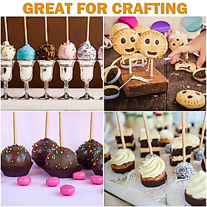 200 Pcs Dowel Rods Wood Sticks Wooden Dowel Rods Round Unfinished Wood Sticks for Crafts Long Wood Dowels for Home Party Decor DIY (1/4 x 12 Inch)