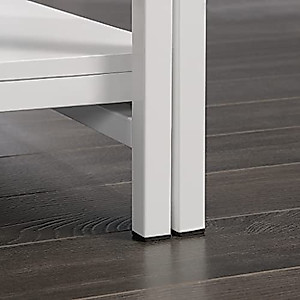 Sauder Miscellaneous Storage Kitchen Island, L: 31.50" x W: 32.88" x H: 36.00", White Finish