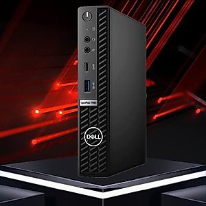 Dell OptiPlex 7080 XE Mini PC Business Desktop, Intel Core i5-10500T Processor, 32GB DDR4 RAM, 2TB PCIe SSD, Wi-Fi 6, Bluetooth 5.1, Ethernet, Windows 11 Pro, Black