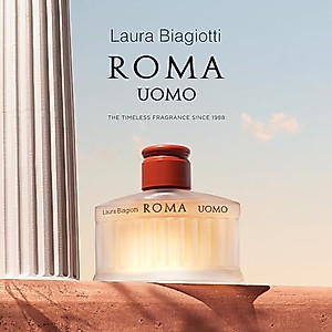 Laura Biagiotti Roma for Men Classic and Elegant Scent - Opens with Grapefruit, Bergamot and Basil - Reveals Your Seductive and Masculine Side - Perfect for Date Night - 1.3 oz EDT Spray