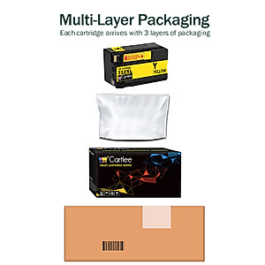 Cartlee Compatible Ink Cartridges Replacement for HP 712 712XL Ink Cartridges for HP for DesignJet T210 T230 T250 T630 T650 Studio Plotter Printers (1 Yellow)