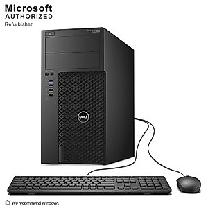 Dell Precision 3620 Tower Busines PC, Intel Quad Core i7-6700 up to 4.0GHz, 16G DDR4, 512G SSD, HDMI, DisplayPort, Windows 10 Pro 64 Bit-Multi-Language Supports English/Spanish/French(Renewed)