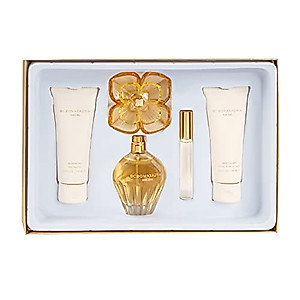 BCBGMAXAZRIA Bon Chic 4 Piece Fragrance Giftset for Women - (3.4oz/100ml EDP Perfume + 3.4oz/100ml Body Lotion + 3.4oz/100ml Shower Gel + 10ml EDP Rollerball)