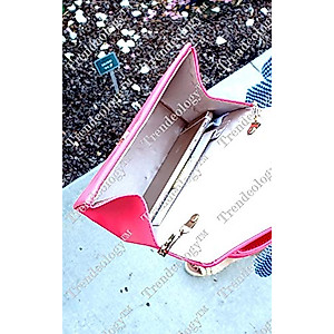 Small Top-Handle Mini Retro Box Flap Satchel Cross Body Neon Color