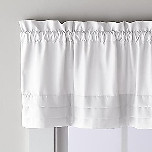 SKL Home by Saturday Knight Ltd. Holden Valance, White, 58 inches x 13 inches