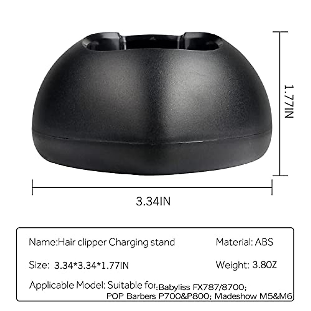 Hair Clipper Charging Stand for Babyliss FX 8700GCN 787GCN Electric Trimmer Charging Replacement Accessory Standing Charger Base Barber Cutting Tools