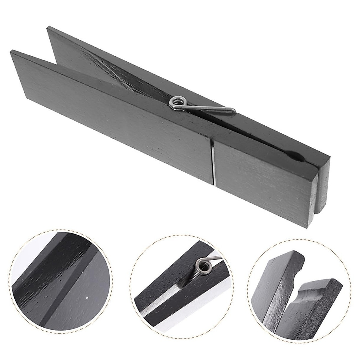 OFFSCH Jumbo Wooden Clothespin Towel Holder Giant Non Slip Clothes Clip for Strong Grip for Bathrooms Laundry Rooms and Outdoor Use Jumbo Clothespin for Towel and Clothing Organization