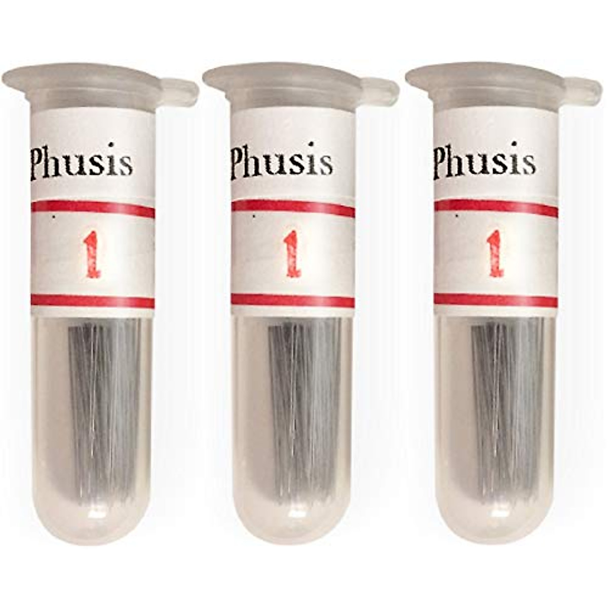 Phusis Stainless Steel Insect Pins | Size #1 | 300 Pieces| 3 Vials of 100 Pins | Includes Sturdy Storage Containers | for Entomology, Dissection, Butterfly Collections