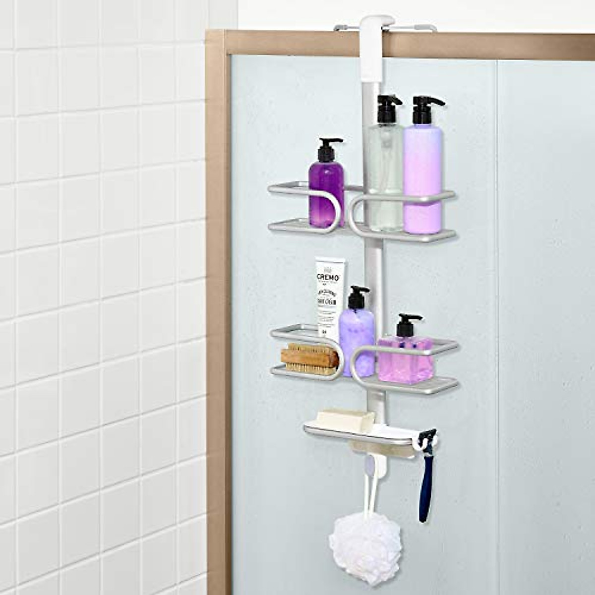 OXO Good Grips Over The Door Aluminum Shower Caddy
