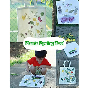 Leaves Dye Kit Natural Plant Dyeing Tool Kit for Fabric Cloth, All-in-1 Kit for Beginners, Adults and Kids