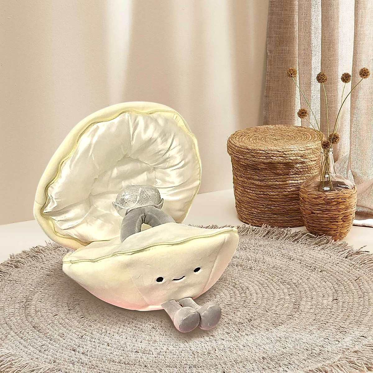 Drawelry Ring Box Plush Pillow Box Princess Diamond Ring Shell Case Throw Pillows Funny Soft Stuffed Dolls Sofa Bed Car Decor Pillow for Women Girls Wedding Valentine's Day Christmas Birthday Gifts