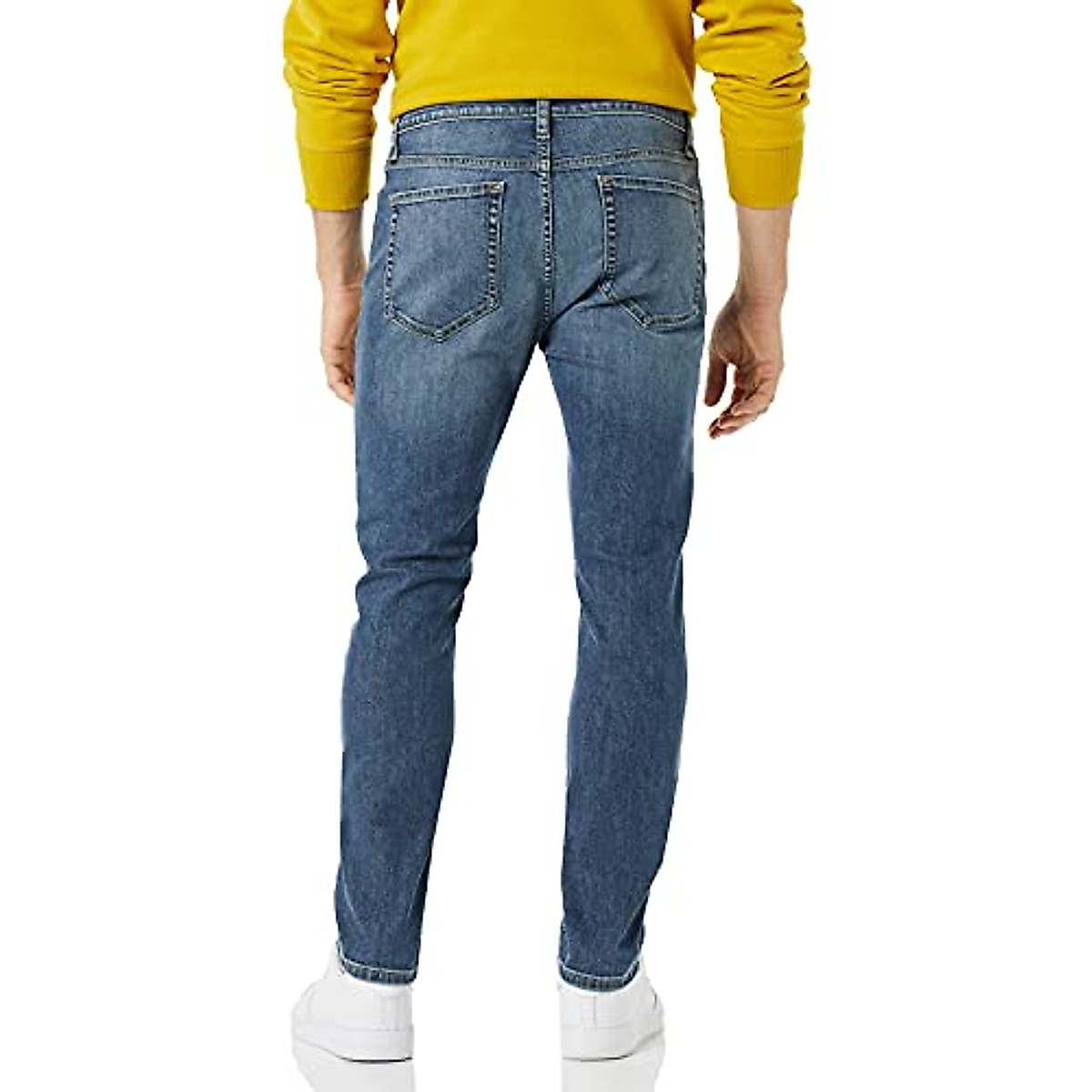 Amazon Essentials Skinny Jeans for Men - High Stretch Denim, Comfortable Fit, Skinny-fit Style, Light Wash, 33W x 32L