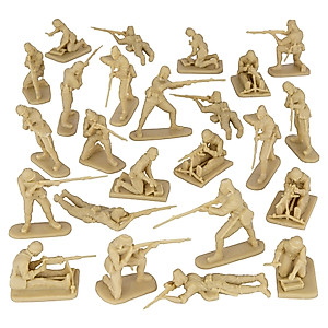 BMC CTS WW2 Japanese Plastic Army Men - 24pc Tan Imperial Japan Soldier Figures