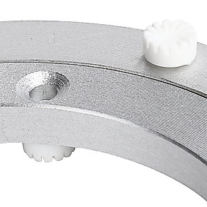 Buachois Aluminum LazySusan Heavy Duty Metal Rotating Bearing Turntable Ring SwivelPlate Hardware for Glass Top Wood Top (5inch)