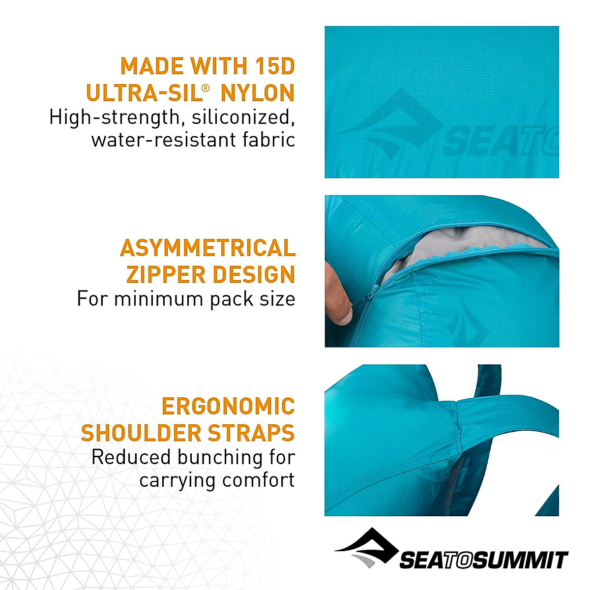 Sea to Summit Ultra-Sil Nano Ultralight Day Pack, 18-Liter, Dark Blue