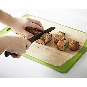 LOCK & LOCK, 8 in Bread Knife, Dark Gray