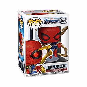 Funko Pop! Iron Spider with Gauntlet (Glow) Exclusive. Clear Slip Protector and Box Include