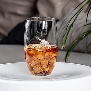 Krosno Water Juice Drinking Glasses | Set of 6 Pieces | 17.2 oz | Blended Collection | Ideal for Home, Restaurant, Events & Parties | Dishwasher Safe