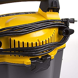 WORKSHOP Wet/Dry Vacs Vacuum WS0301VA Portable Wet/Dry Vacuum Cleaner For Car, 3-Gallon Wet/Dry Auto Vacuum Cleaner, 3.5 Peak HP Portable Auto Vacuum With Accessories For Car Cleaning,Gray