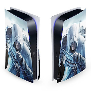 Head Case Designs Officially Licensed Assassin's Creed Key Art Altaïr Graphics Matte Vinyl Faceplate Sticker Gaming Skin Decal Cover Compatible With Sony PlayStation 5 PS5 Disc Edition Console