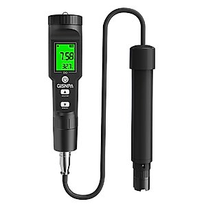 GISNPA Dissolved Oxygen Meter with ATC, 0-40.00 mg/L Measurement Range, DO Meter with Electrode Filling Fluid and Anaerobic Water Calibration Powder