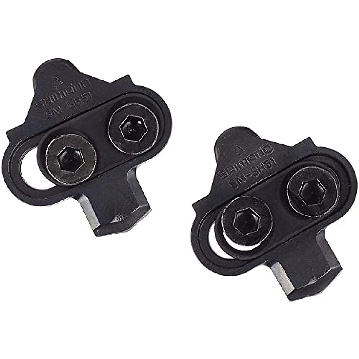 SHIMANO unisex adult Sh-51 Without Plate replacement cycling cleats, Black, One Size US