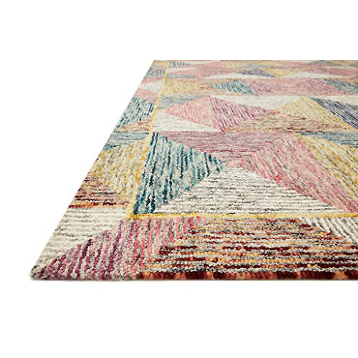 Loloi II Spectrum Collection SPE-01 Silver/Fiesta, Contemporary 7'-9" x 9'-9" Area Rug
