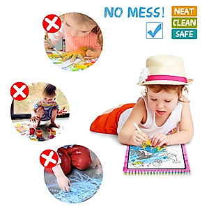 HahaGift Toys for 1 2 3 Year Old Boys Girls Gift, Magic Water Drawing Book Dinosaur Toys for Kids 3-5, Educational Learning Toys for Toddlers 1-3, Best Birthday Gifts for 3 2 1 Year Old Kids !