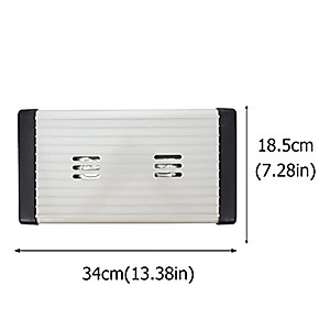 Hemoton Lunch Warmer Portable Food Hot Plate- Stainless Steel Warming Tray Dish Warmer Keep Food Warm for Buffet Serving, Restaurant, Parties, Table or Countertop Use Warming Tray