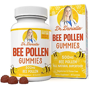 Bee Pollen Gummies by Dr. Danielle, Best Bee Pollen Gummy Supplement, 500mg