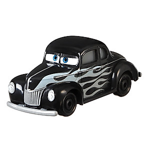 Disney Cars Toys Hot Rod Junior Moon, Miniature, Collectible Racecar Automobile Toys Based on Cars Movies, for Kids Age 3 and Older, Multicolor