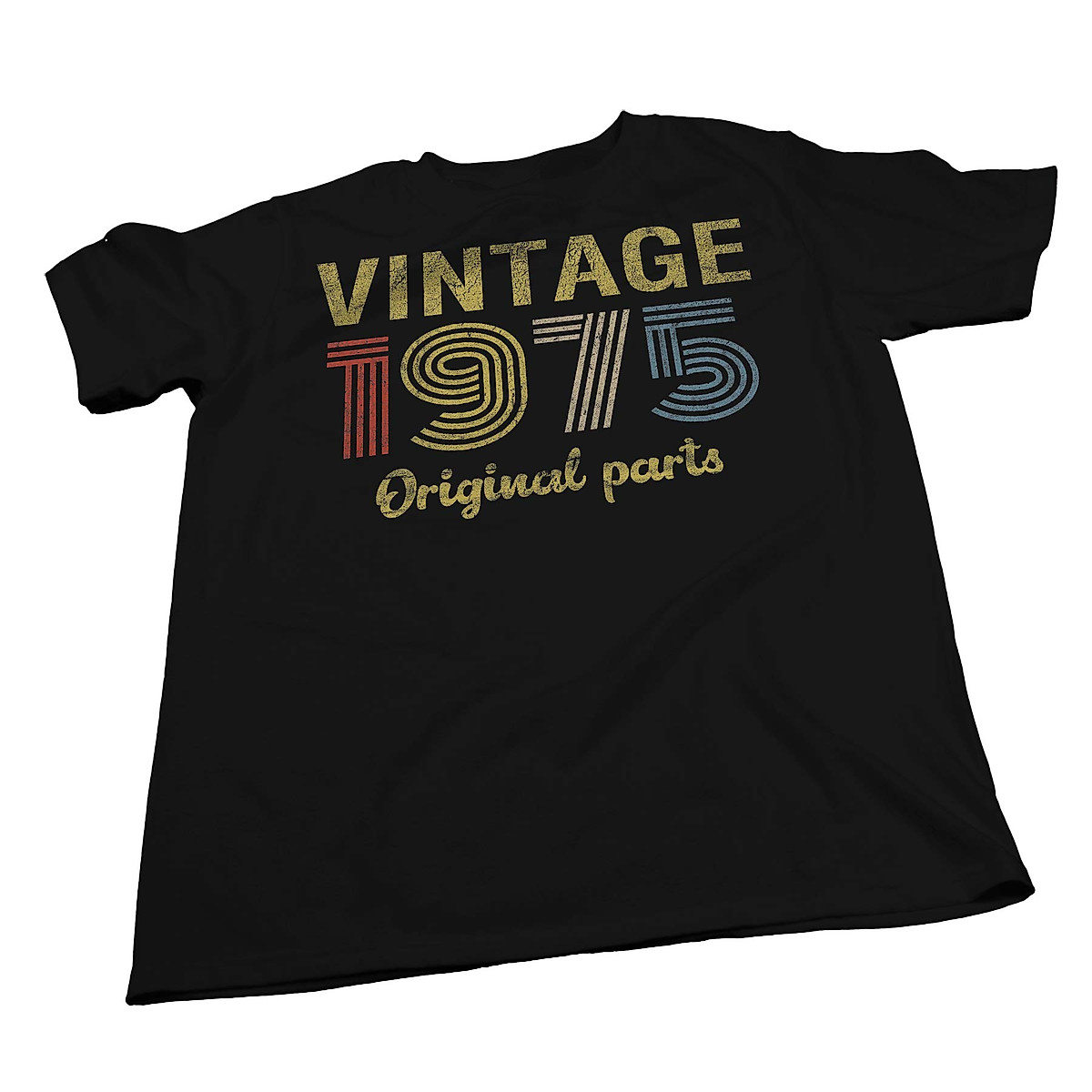 50th Birthday Gift Shirt for Men - Vintage Original Parts 1975 Retro Birthday - 001 - F/Dk. Heather-XL