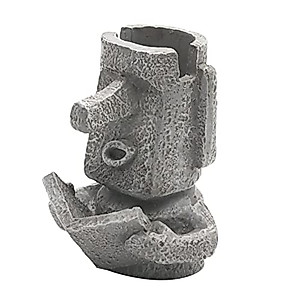 Abaodam 1pc Moai Glasses Holder pencil for kids mini plants retro decor easter island moai figurine easter island garden statue desktop pen cup Stone Figure Ornament Creative Pen Holder