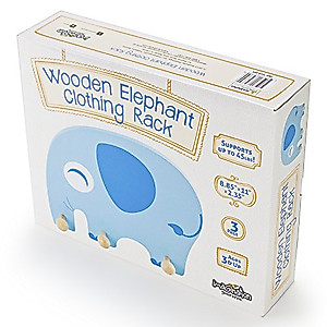 Wooden Elephant Clothing Rack