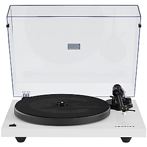 Crosley C6B-WH Belt-Drive Bluetooth Turntable Record Player with Adjustable Tone Arm, White