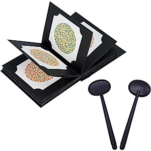 Ishihara Test Card Book, Color Vision Test Book with 38 Plate, Distinguish Between Colorblind Patients, Hidden Numbers and Category Design, Used to Judge The Degree of Color Vision Deficiency