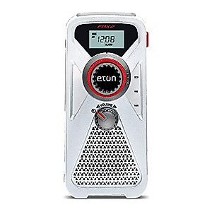 Eton American Red Cross FRX2 Hand Turbine AM/FM/NOAA Weather Radio with USB Smartphone Charger and LED Flashlight