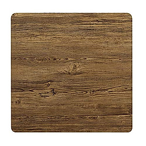 Benjara Industrial Style 3 Piece Dining Table Set of Wood and Metal, Brown and Black