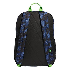adidas Ready Backpack, Galaxy Camo Dark Blue/Lucid Lime Green, One Size