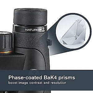 Celestron–Nature DX ED 12x50 Premium Binoculars – Extra-Low Dispersion Objective Lenses–Outdoor and Birding Binocular–Fully Multi-coated with BaK-4 Prisms–Rubber Armored–Fog & Waterproof Binoculars