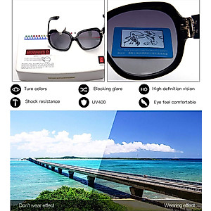 Oversized Polarized for Women Sunglasses Retro Classic Shades for Ladies Sunglasses Gradient Black