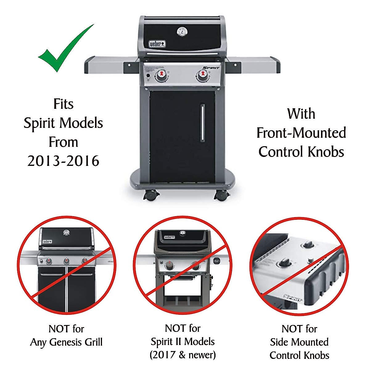 Weber Spirit 200 Replacment Gas Control Knobs 69892