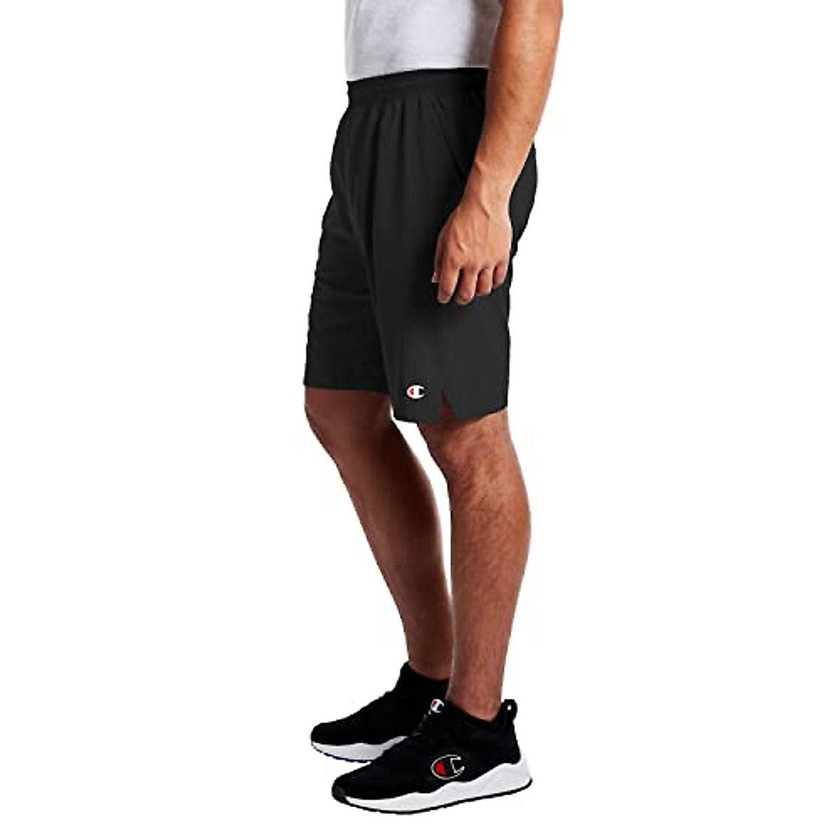 Champion mens Shorts, Light Gym Shorts, Athletic Shorts, 9" Inseam Shorts, Black-586551, Large US