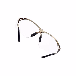 Allen Company Girls with Guns® Afire Protective Shooting Safety Glasses, Clear Lenses, Anti-Scratch/Fog/UV Coated, ANSI Z87+ & CE Rated, Gold