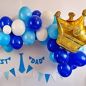 105 Pcs Royal Blue Balloons Garland Kit 18/12/10/5 Inch Pastel Party Balloons Different Sizes Dark Blue Balloon As Graduation Balloons/Birthday Balloons/Baby Shower/Wedding/Party decorations