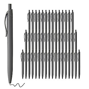 deegtran Pens Bulk, 50 Pack No Bleed Black Click Pens, Wholesale Retractable Ballpoint Pens, Pens Medium Point, Smooth Ink Pens, 1.0MM Black Ink