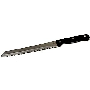 Chef Craft Select Bread Knife, 8 inch blade 13.5 inches in length, Stainless Steel/Black