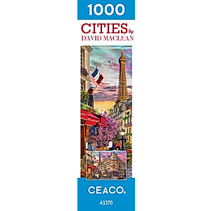 Ceaco - David Maclean - Cities - Bonjour Paris - 1000 Piece Jigsaw Puzzle